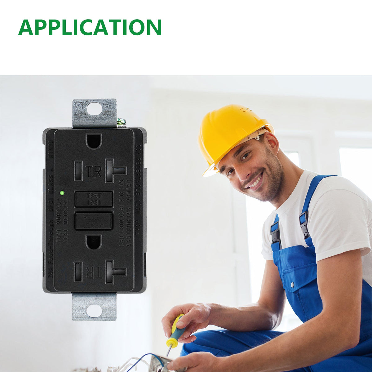 Wengart Generator GFCI Outlet,1pack,125V 20Amp 60Hz,Tamper-Resistant R ...